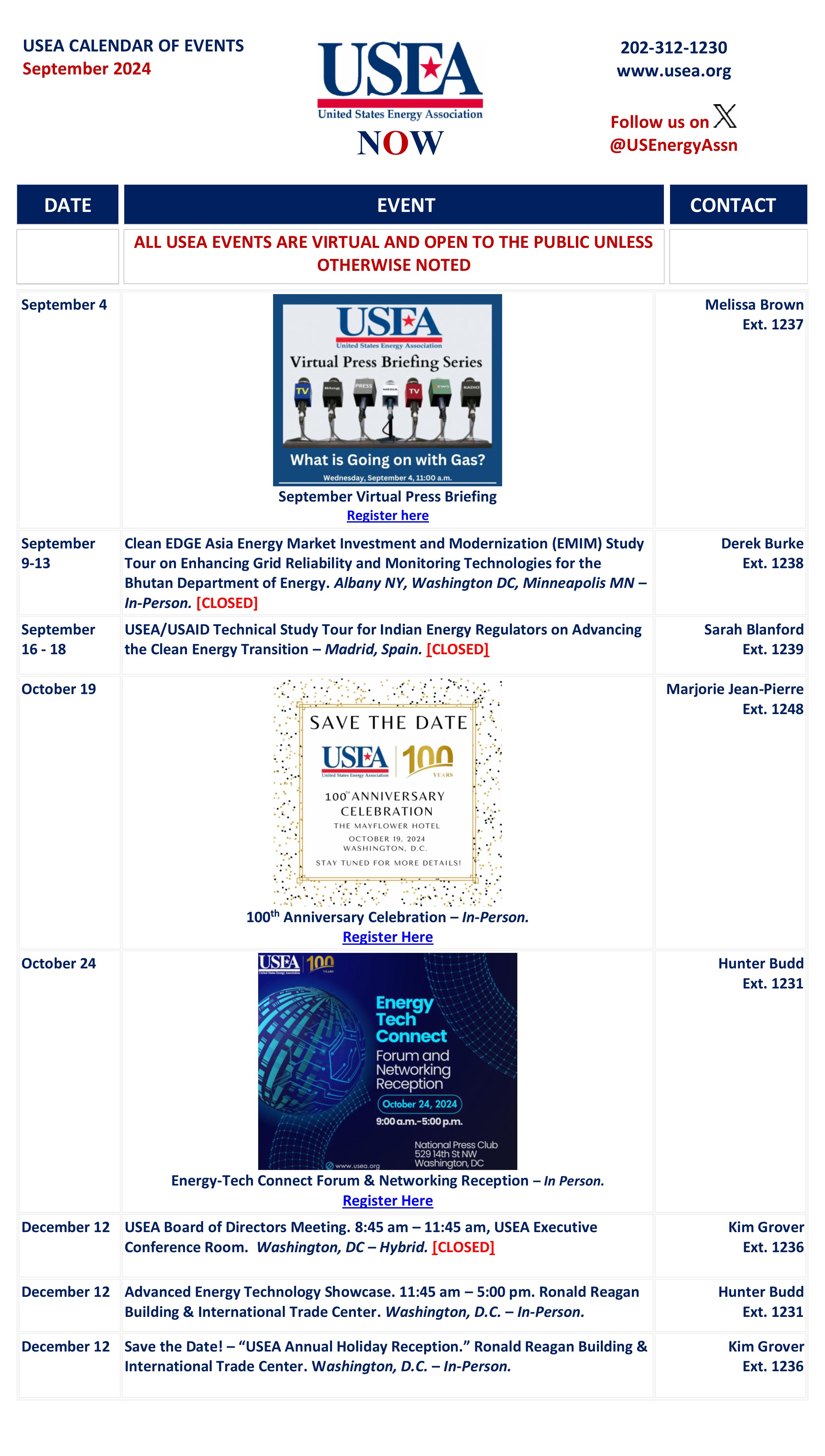 USEA Now: September 2024 | USEA | United States Energy Association