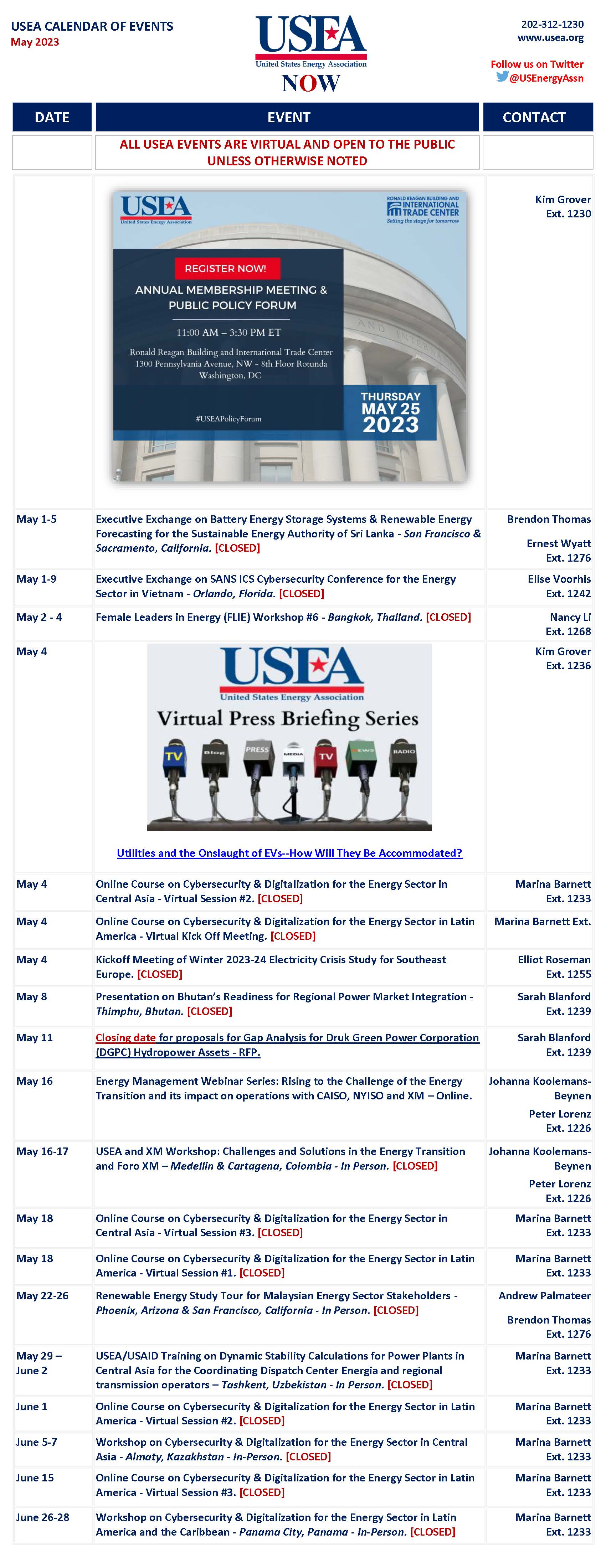 USEA Now - May 2023 | USEA | United States Energy Association