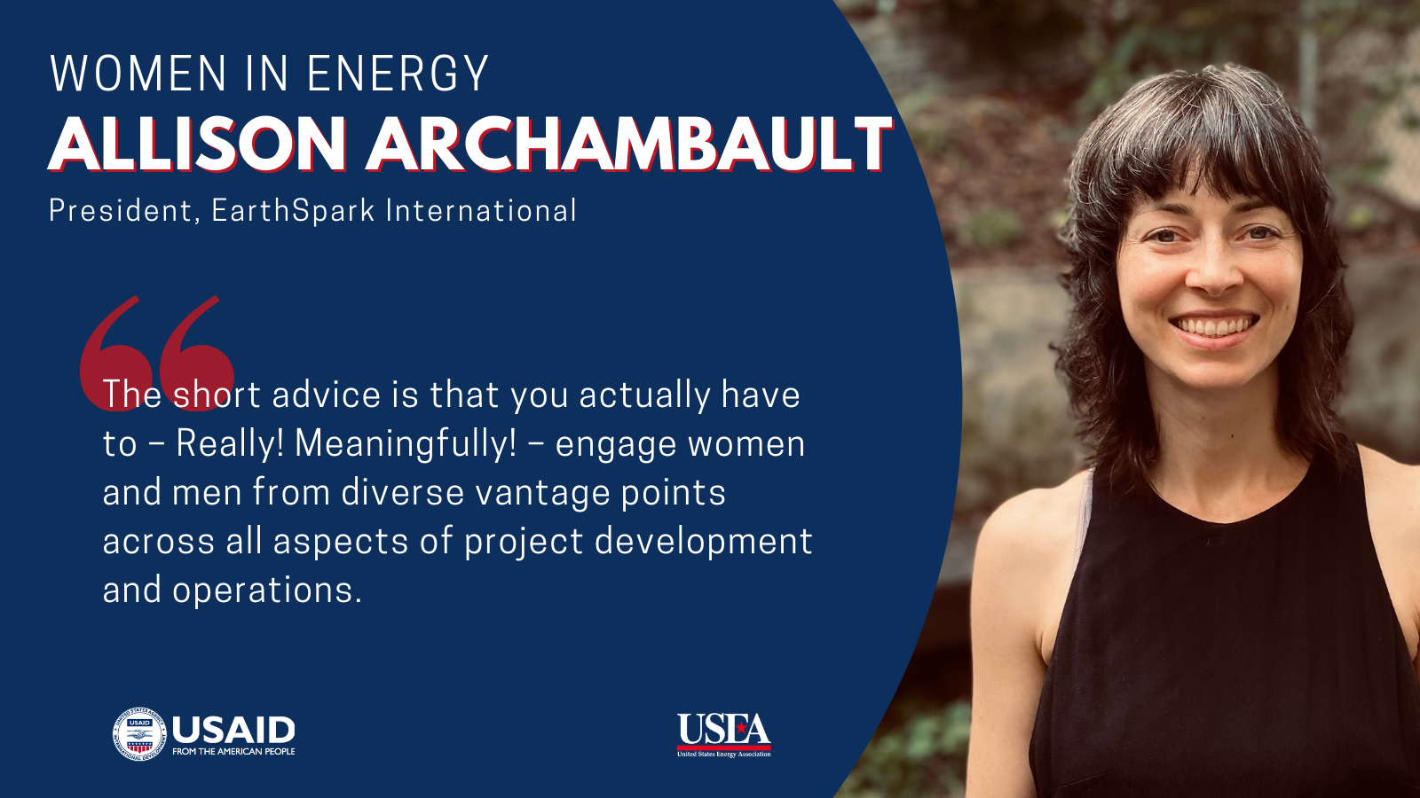 Women In Energy: Allison Archambault | USEA | United States Energy ...