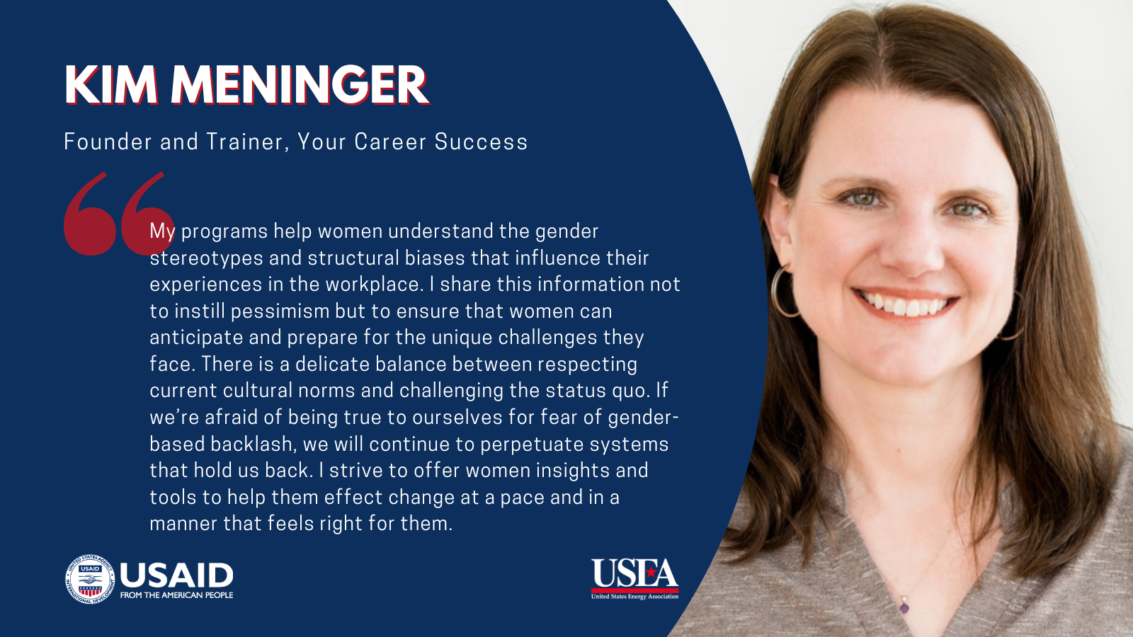 Women in Energy: Kim Meninger | USEA | United States Energy Association