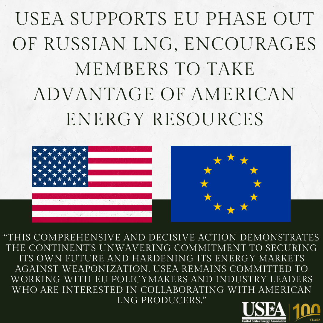 USEA Supports EU Phase Out of Russian LNG, Encourages Members to Take ...