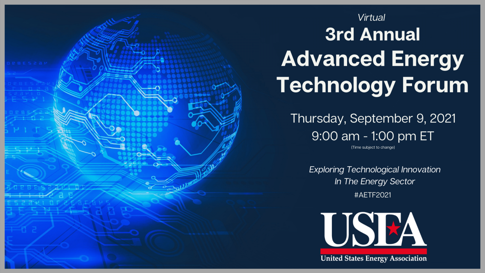 3rd Annual Advanced Energy Technology Forum | USEA | United States ...