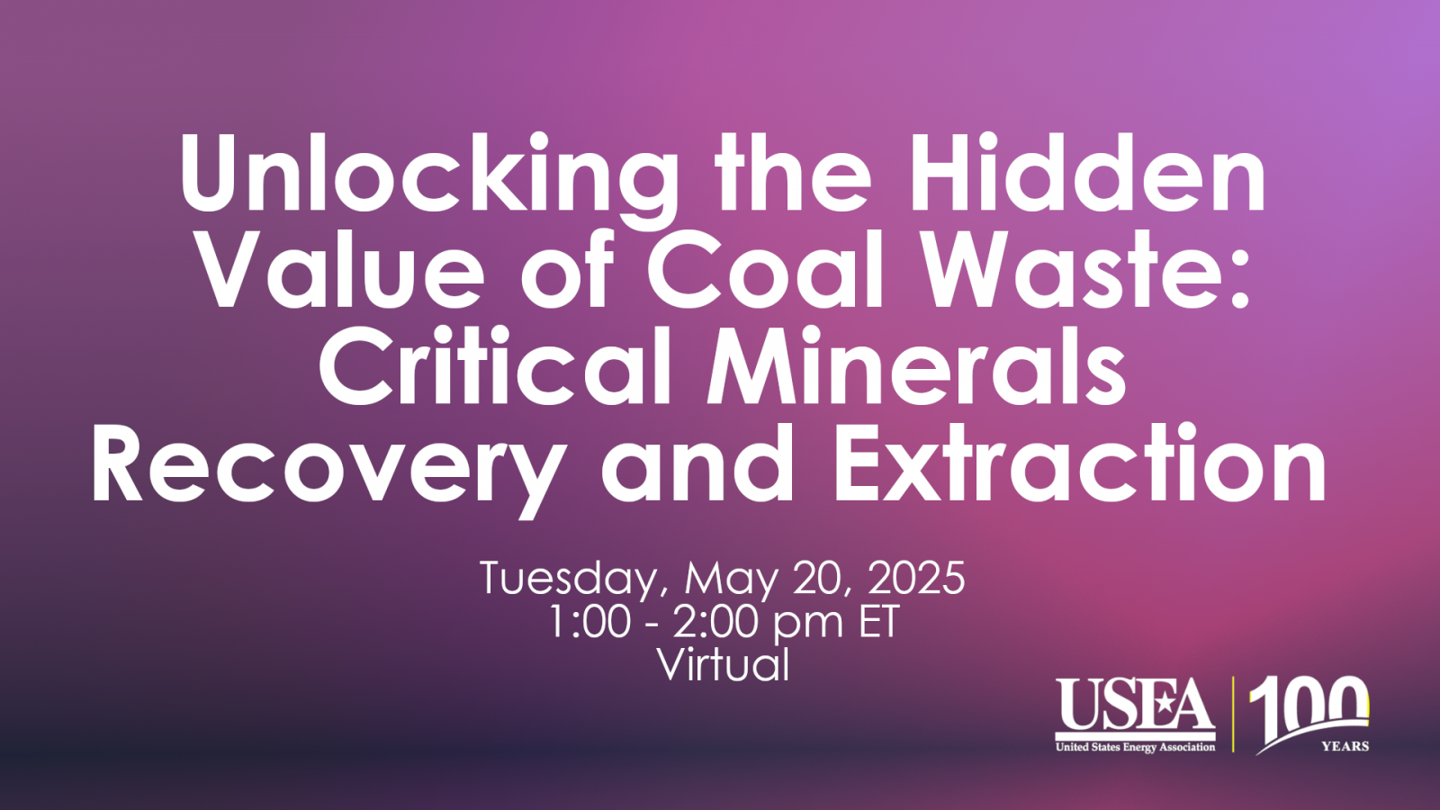 Unlocking the Hidden Value of Coal Waste: Critical Minerals Recovery ...