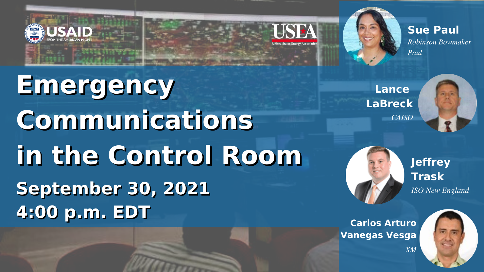 Emergency Communications in the Control Room | USEA | United States ...