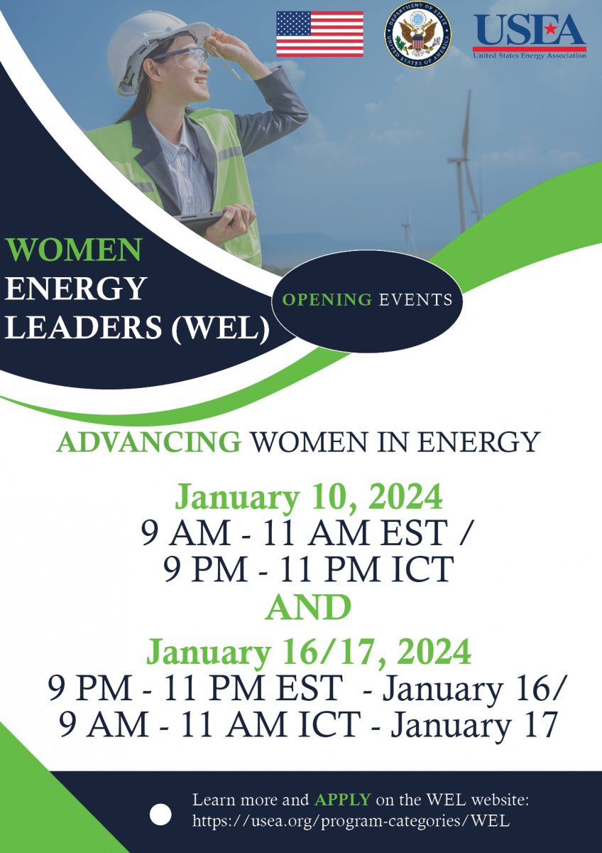 Women Energy Leaders (WEL) Program Opening Conference | USEA | United ...