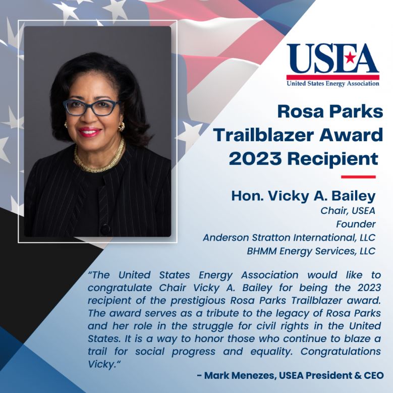 USEA Congratulates Hon. Vicky A. Bailey on Receiving The Rosa Parks ...